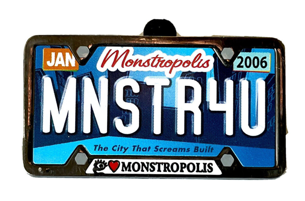 62461 - Monster's Inc. - Monstropolis License Plate MNSTR4U - License ...