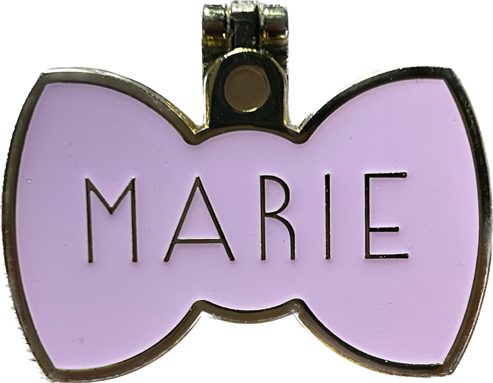 62484 - Marie Bow Tag - BoxLunch Exclusive - Disney Pets Hinged Name ...
