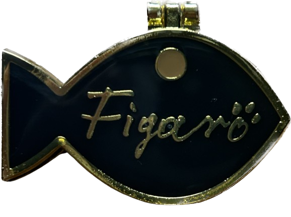 62485 - Figaro Fish Tag - BoxLunch Exclusive - Disney Pets Hinged Name ...