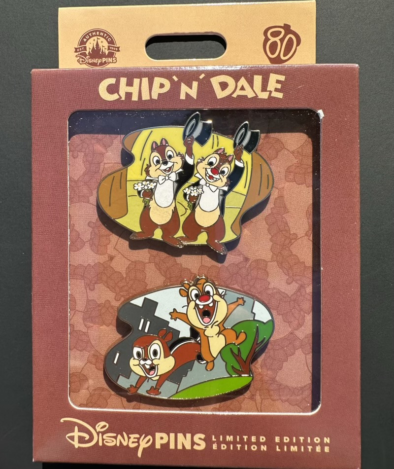 62644 - Chip and Dale 80th Anniversary Boxed Pin Set - Chip 'n Dale ...