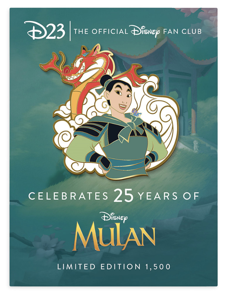 62892 - Mulan & Mushu - Mulan 25th Anniversary - Disney Fan Club Disney Pin