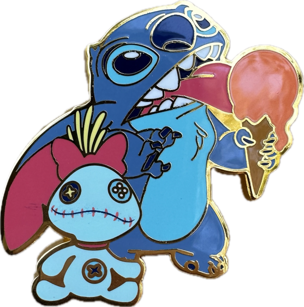 63579 - Stitch Eating Ice Cream with Scrump - Stitch Beach Vibes Blind ...