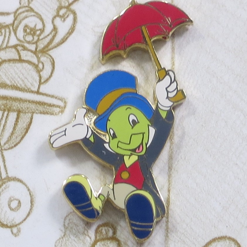 63706 - Jiminy Cricket Floating - Pinocchio 60th Anniversary Framed Set