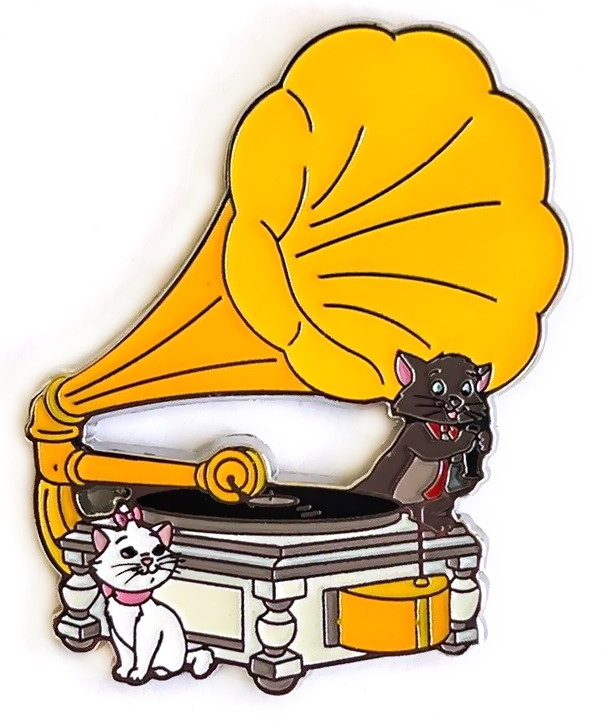 63987 - Berlioz and Marie with an Old Record Player - The Aristocats