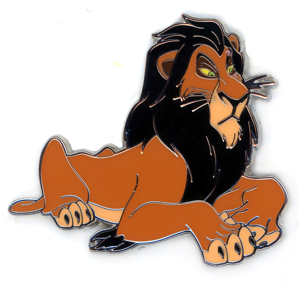 63994 - The Lion King - Scar and Trapped Zazu Pin Set - Scar Laying ...