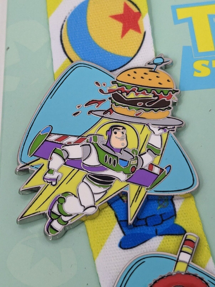64662 - Buzz Lightyear Holding Burger ONLY - Pixar Toy Story Summer Pin ...