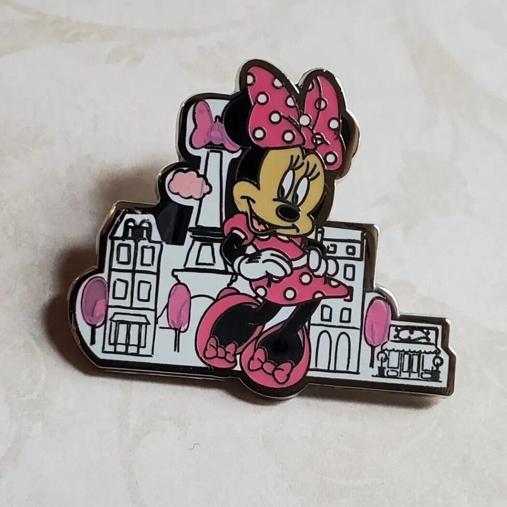 64665 - Minnie Mouse in Paris with Eiffel Tower - Monogram ...