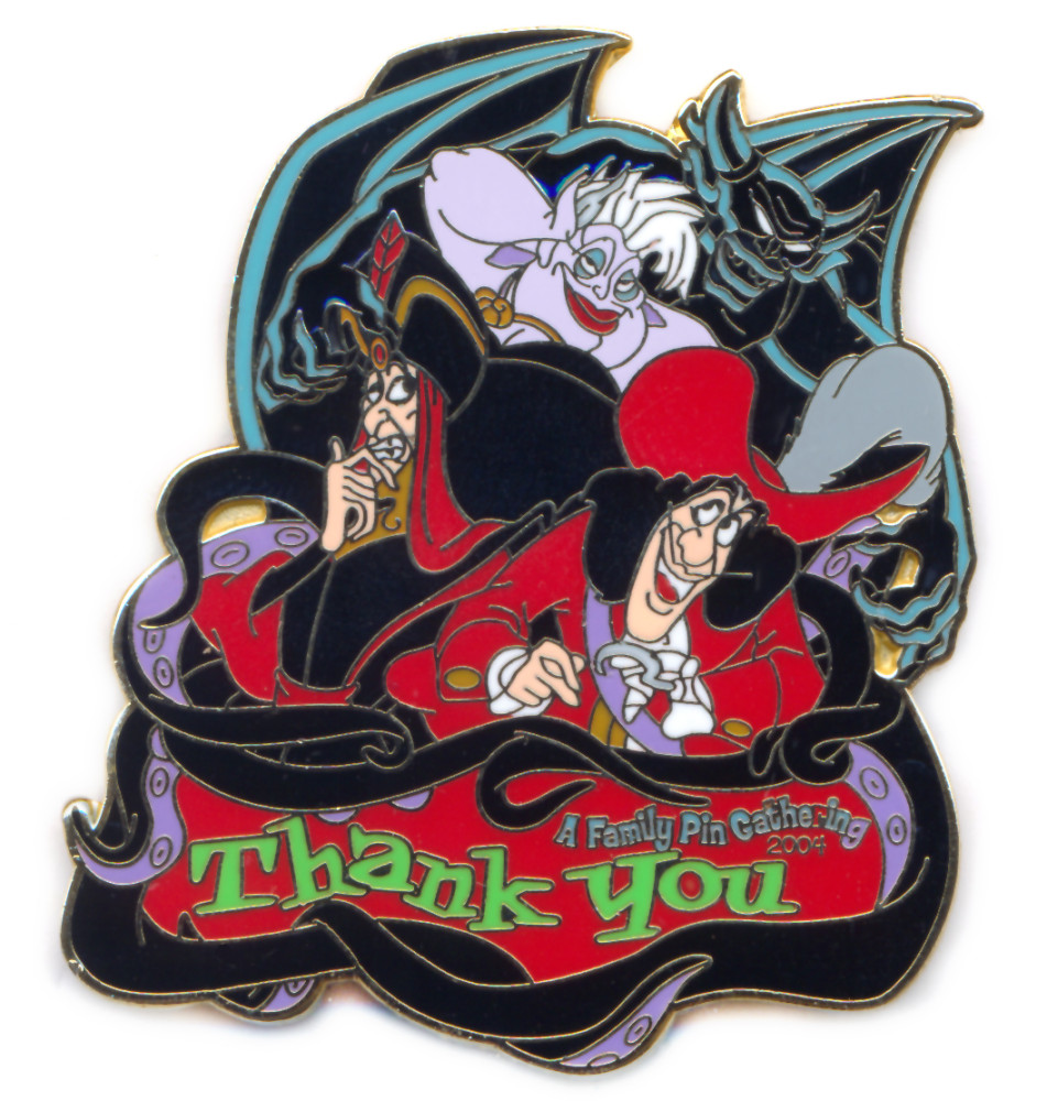 5133 - Chernabog, Ursula, Captain Hook & Jafar - A Family Pin Gathering ...