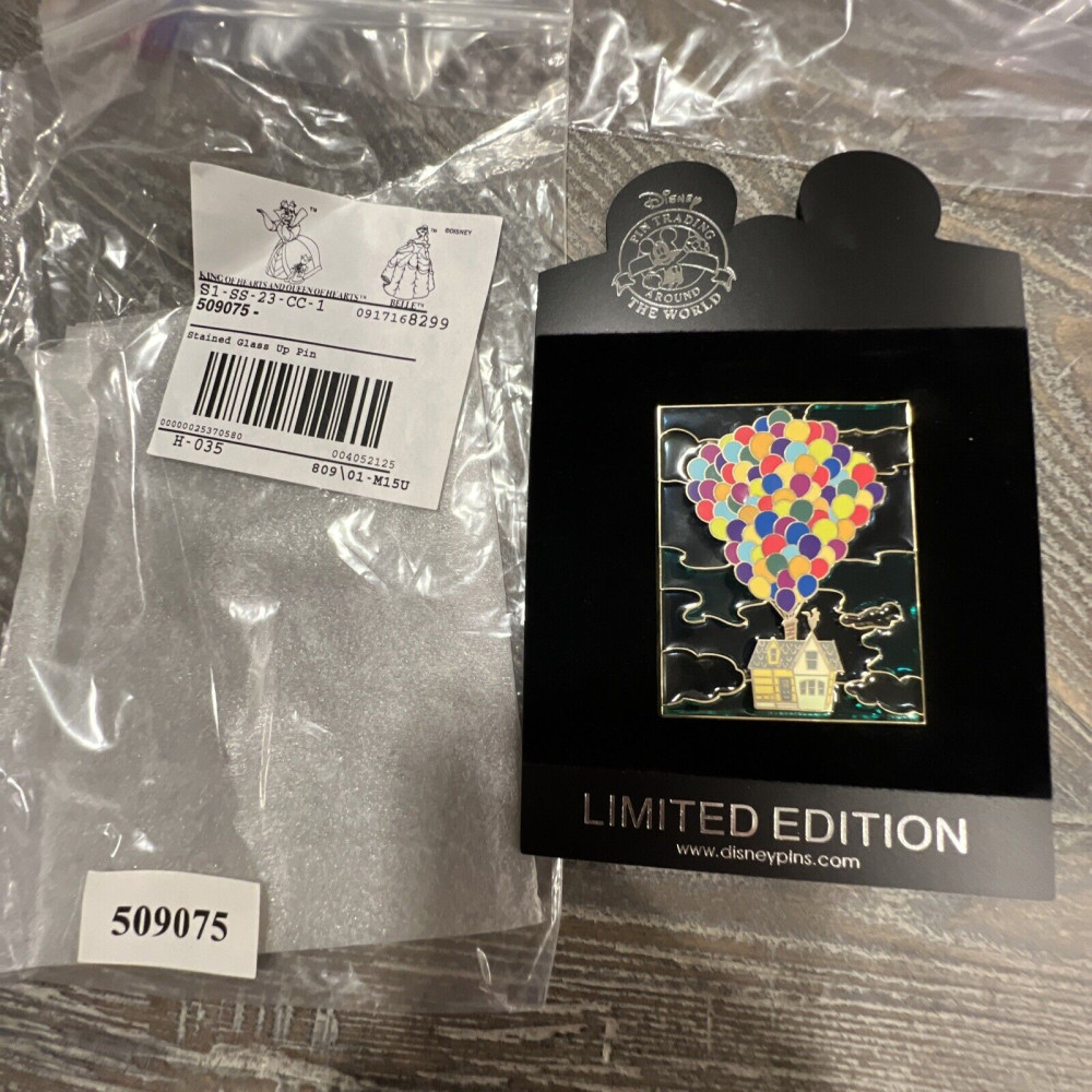 64798 - Pixar's Up - Stained Glass House - Disney Store US Disney Pin