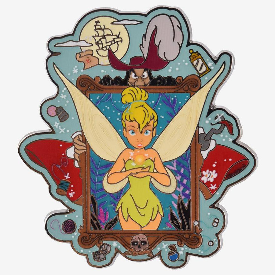 64904 - Tinker Bell and Captain Hook Frame - Boxlunch - Disney100 ...