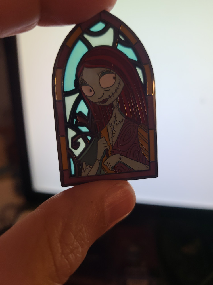 65361 - Sally Stained Glass Window - The Nightmare Before Christmas Stained Glass Window Blind ...