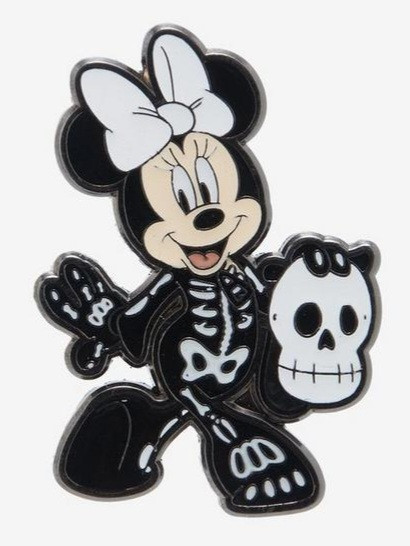 65588 - Mickey and Minnie in Skeleton Costumes Pin Set - Minnie ONLY ...