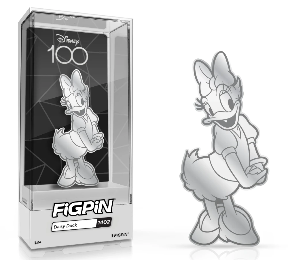 65648 - Silver Daisy Duck #1402 - FiGPin - Disney D100 - FiGPiN Disney Pin