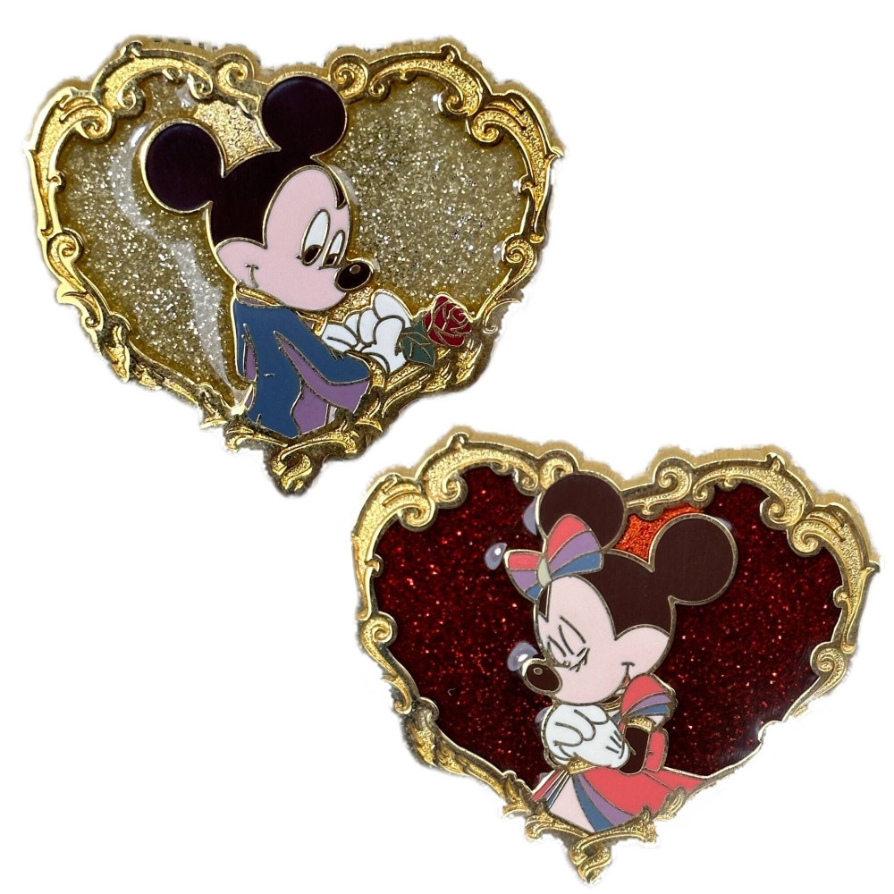 65678 - Mickey & Minnie Mouse - 2 Pin Set - Season of the Heart 2008 ...