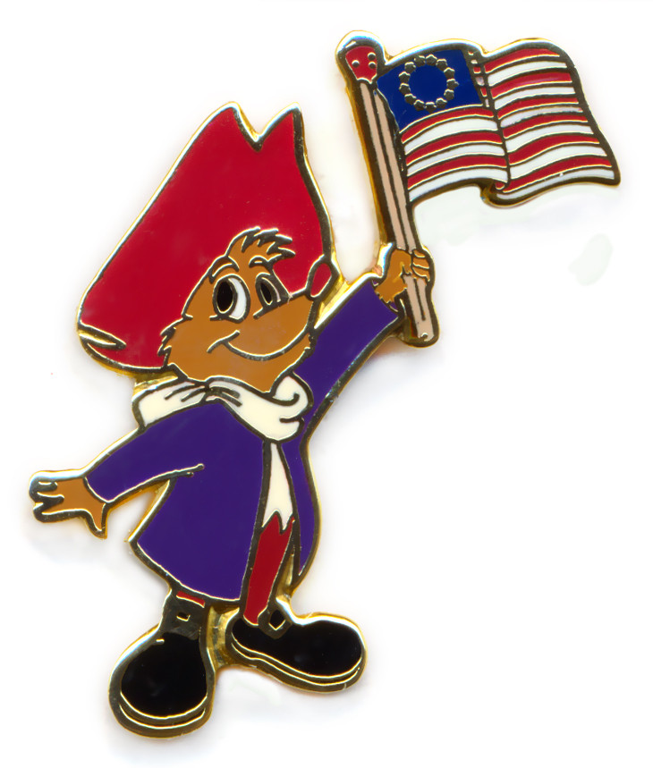 65854 - Amos Mouse Waving a Flag - WDCC - Misc - Disney Licensed Disney Pin