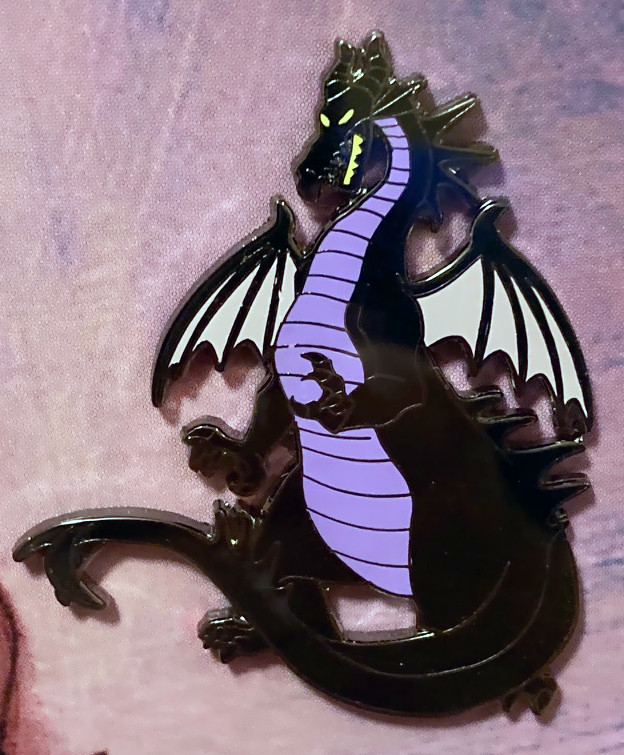 66240 - Dragon - Maleficent 6 Pin Framed Set - Disney Store US Disney Pin