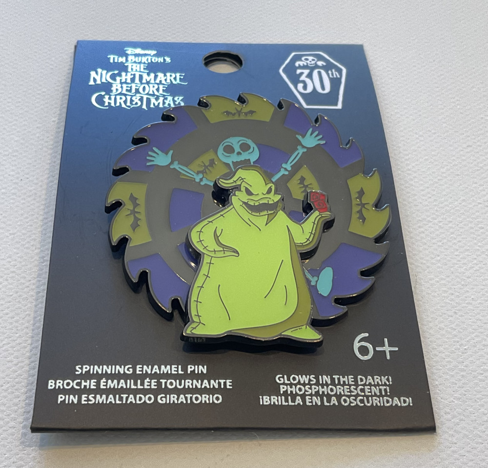66437 - Oogie Boogie with Red Dice Spinner Pin - Nightmare Before ...