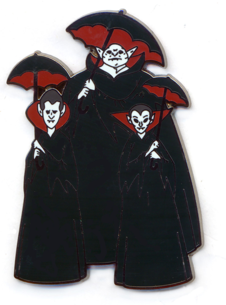 66593 - 3 Vampires Holding Umbrellas - Nightmare Before Christmas 4 Pin ...