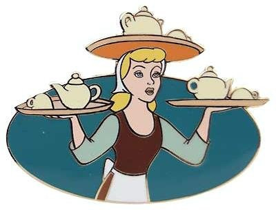 66806 - Cinderella with morning tea trays - Disney Auctions Disney Pin