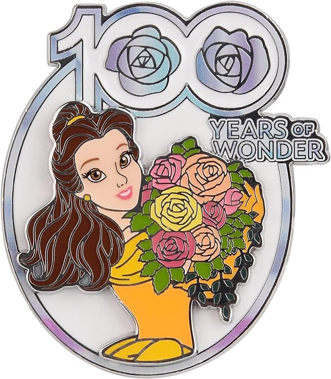 66886 - Belle with flowers - Amazon - Disney100 Princess Floral Oval ...