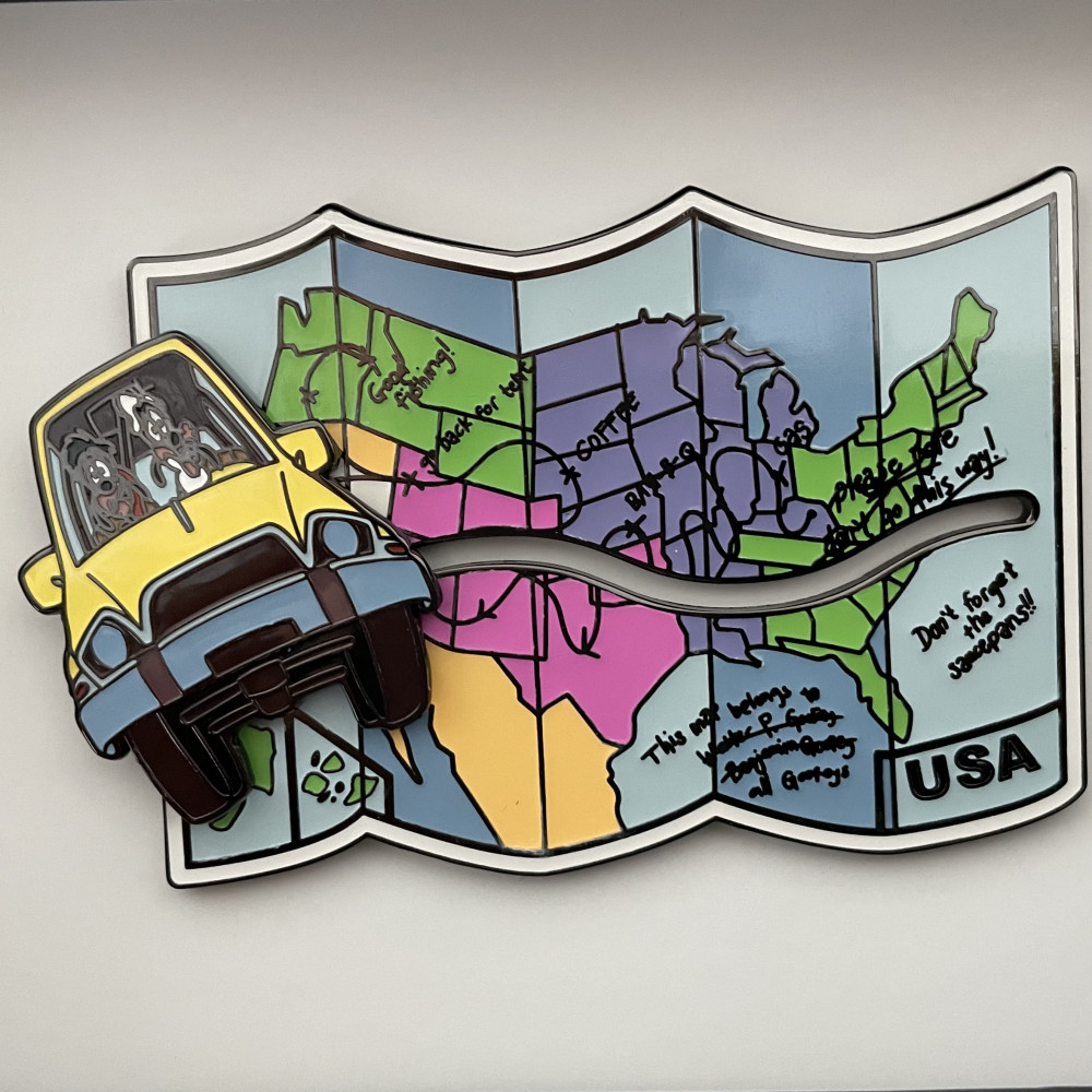 67220 - A Goofy Movie - Max and Goofy Road Trip Map Slider - Loungefly ...