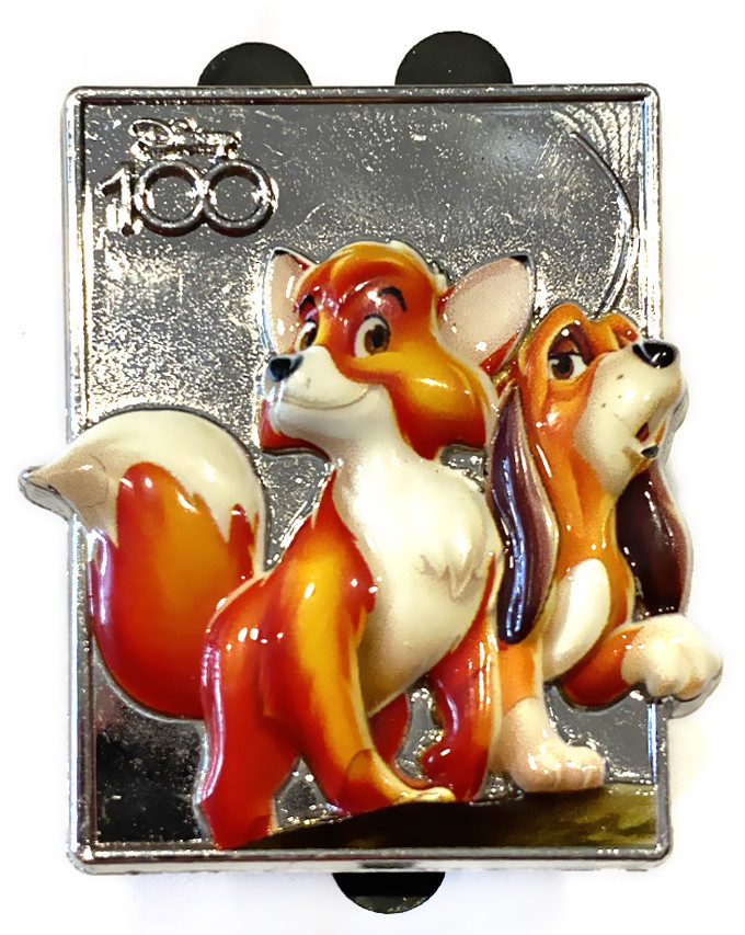 67954 - Tod and Copper Sculpted Pin - Disney100 Walmart Blu-ray ...