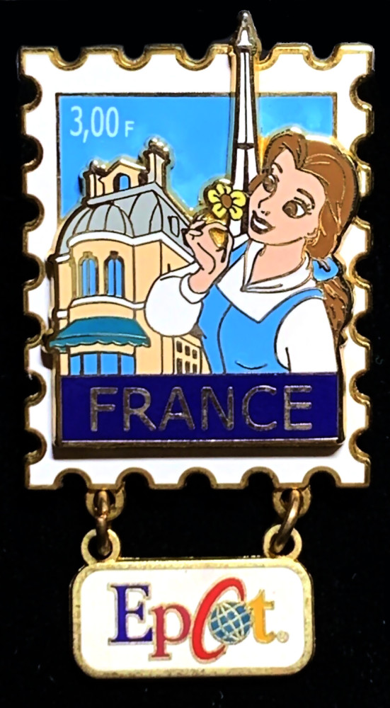 68094 - #9 - Belle - France - EPCOT Stamp Series - Walt Disney World ...