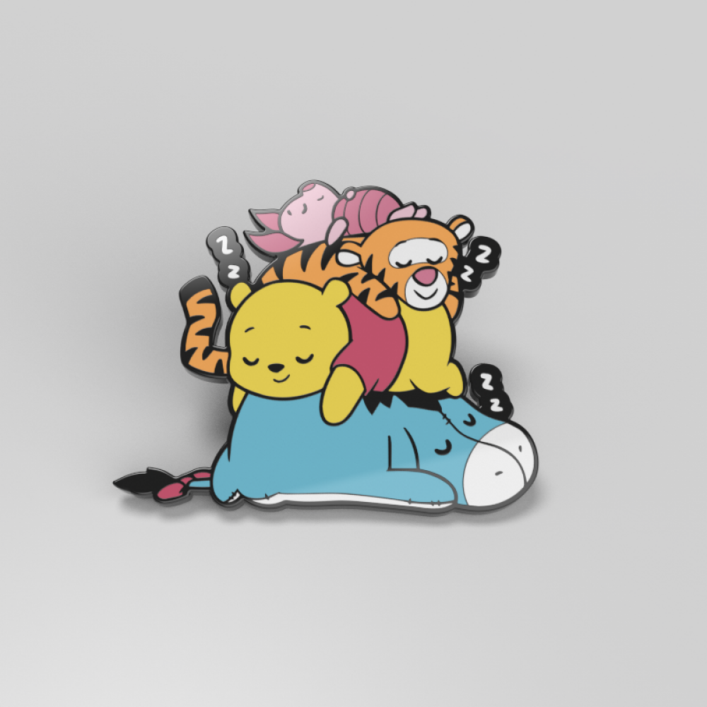 68406 - Hard at Work - Piglet, Tigger, Pooh and Eeyore - TeeTurtle ...