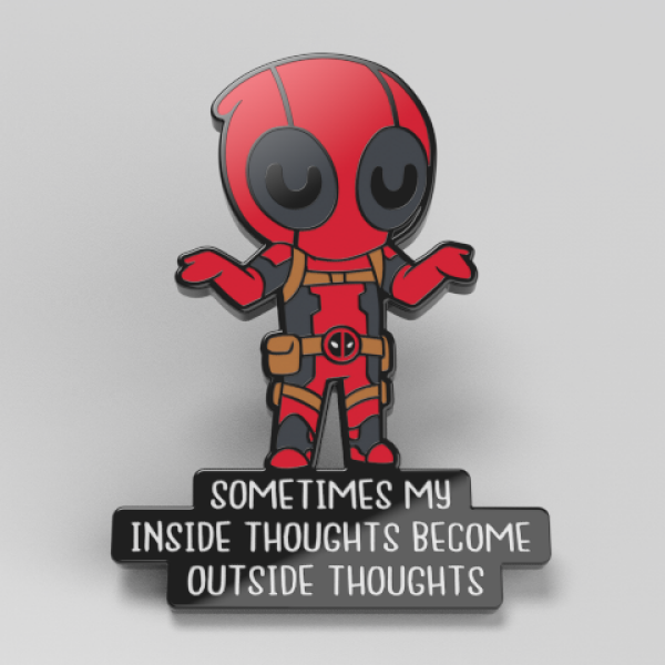 68417 - Deadpool Inside Thoughts - TeeTurtle: Marvel - Misc - Disney ...