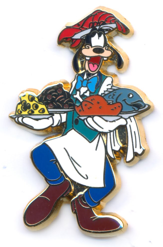 68760 - Waiter Goofy Serving Lobster, Fish, Chicken and Cheese - Disney ...