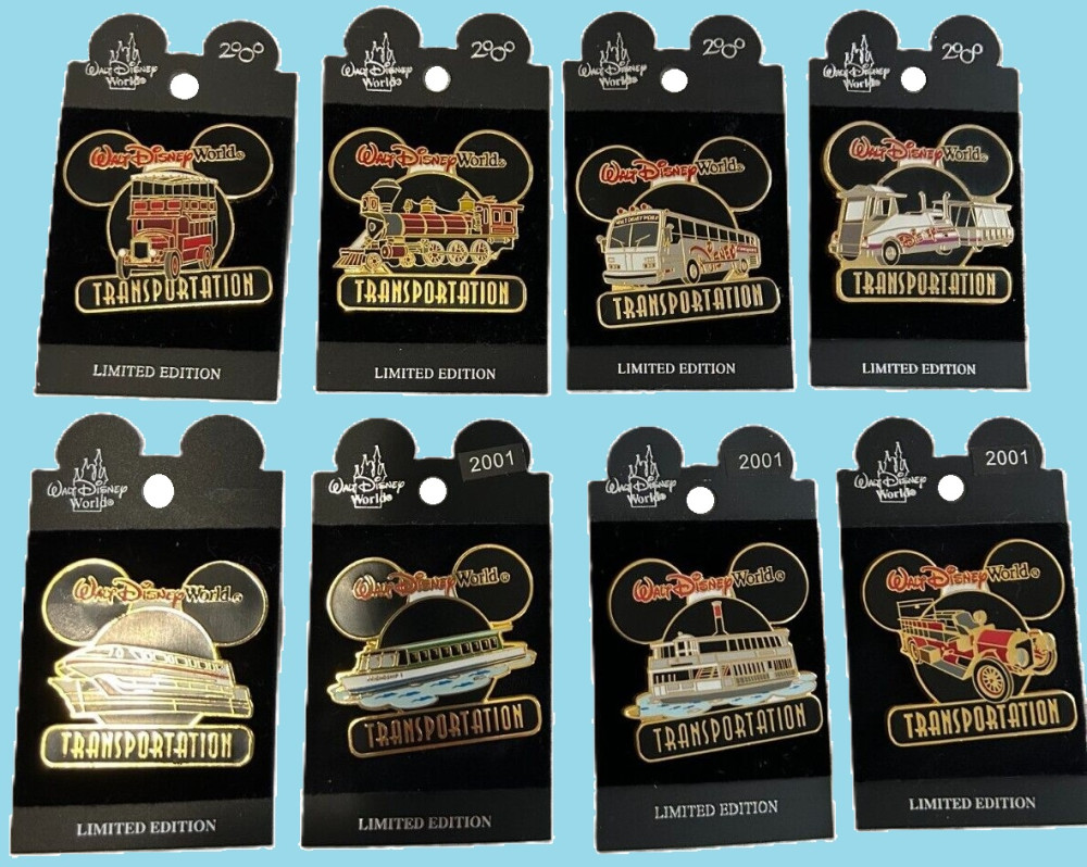 69910 - Full Set - Transportation Series - Walt Disney World Disney Pin