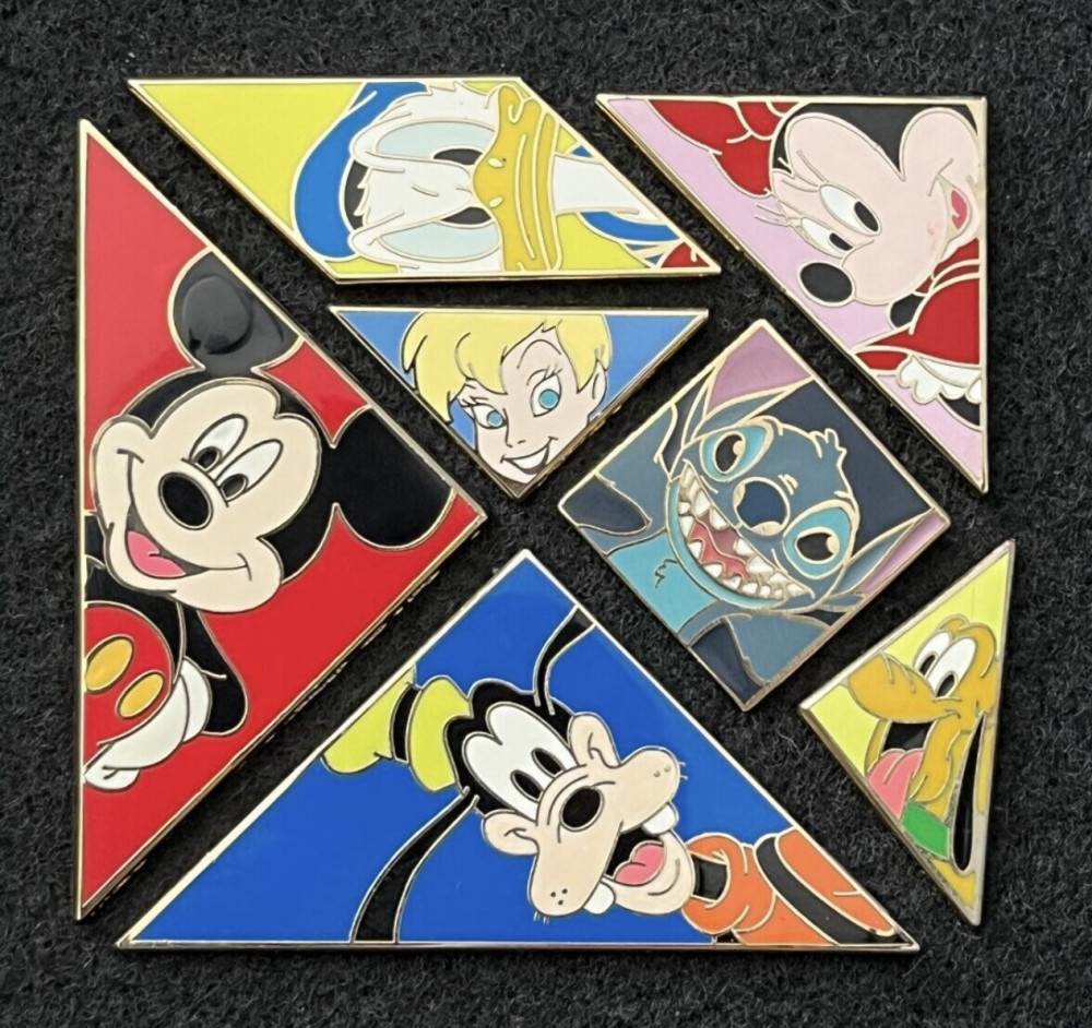 69931 - Tangram Pin Set - Mickey Mouse and Friends - Full Set