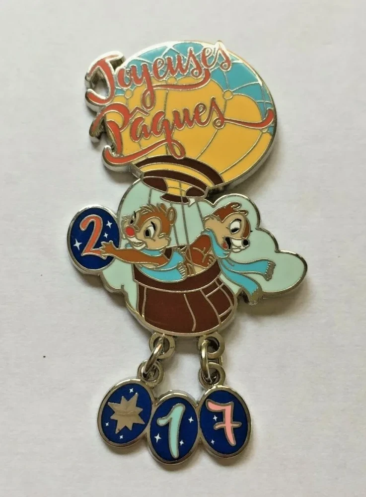 70367 - Joyeuses Pâques - Chip and Dale in Hot Air Balloon - Easter ...