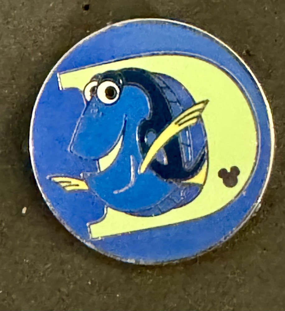20474 - D for Dory - 2009 Hidden Mickey - Alphabet - Walt Disney World ...