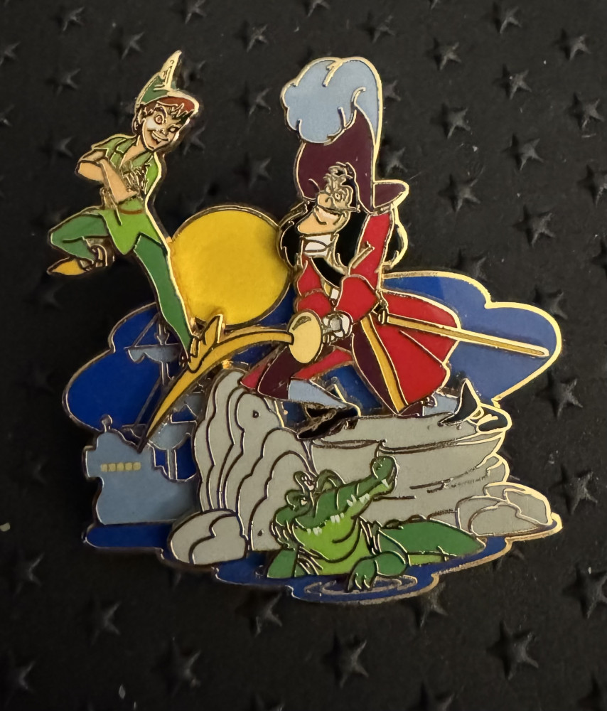 70449 - Peter Pan, Captain Hook and Tick-Tock Croc - Peter Pan - Disneyland Resort Paris Disney Pin