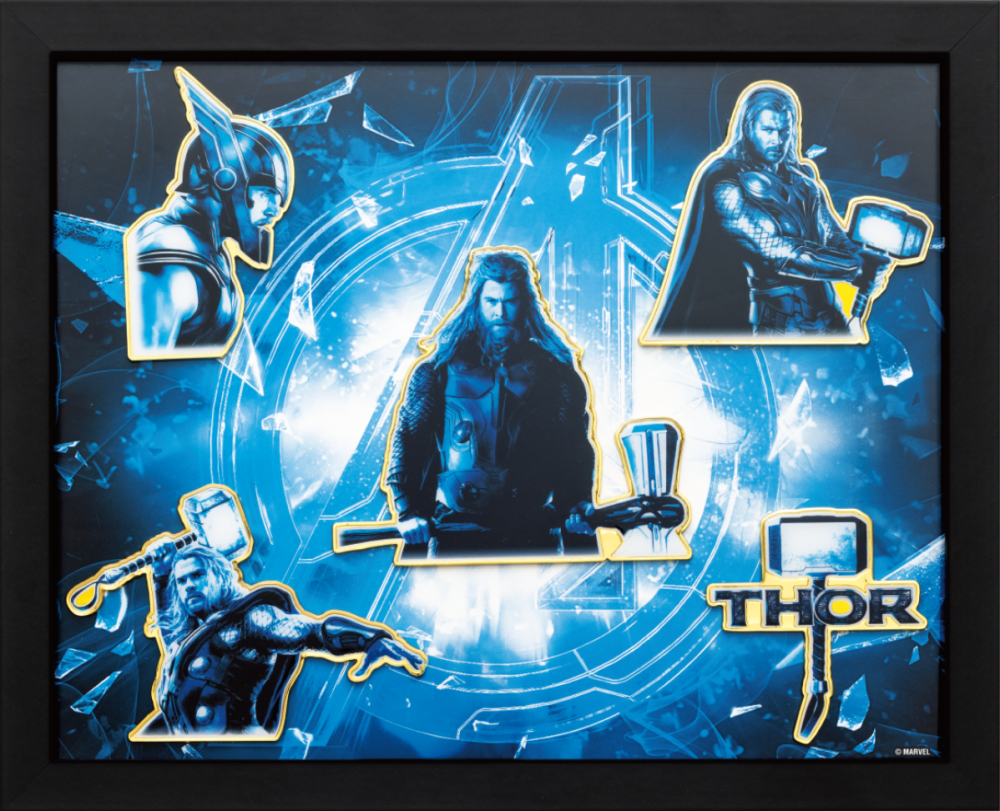 71406 - Thor Framed Pin Set - Happy Kuji (Happyくじ) - Marvel Infinity ...