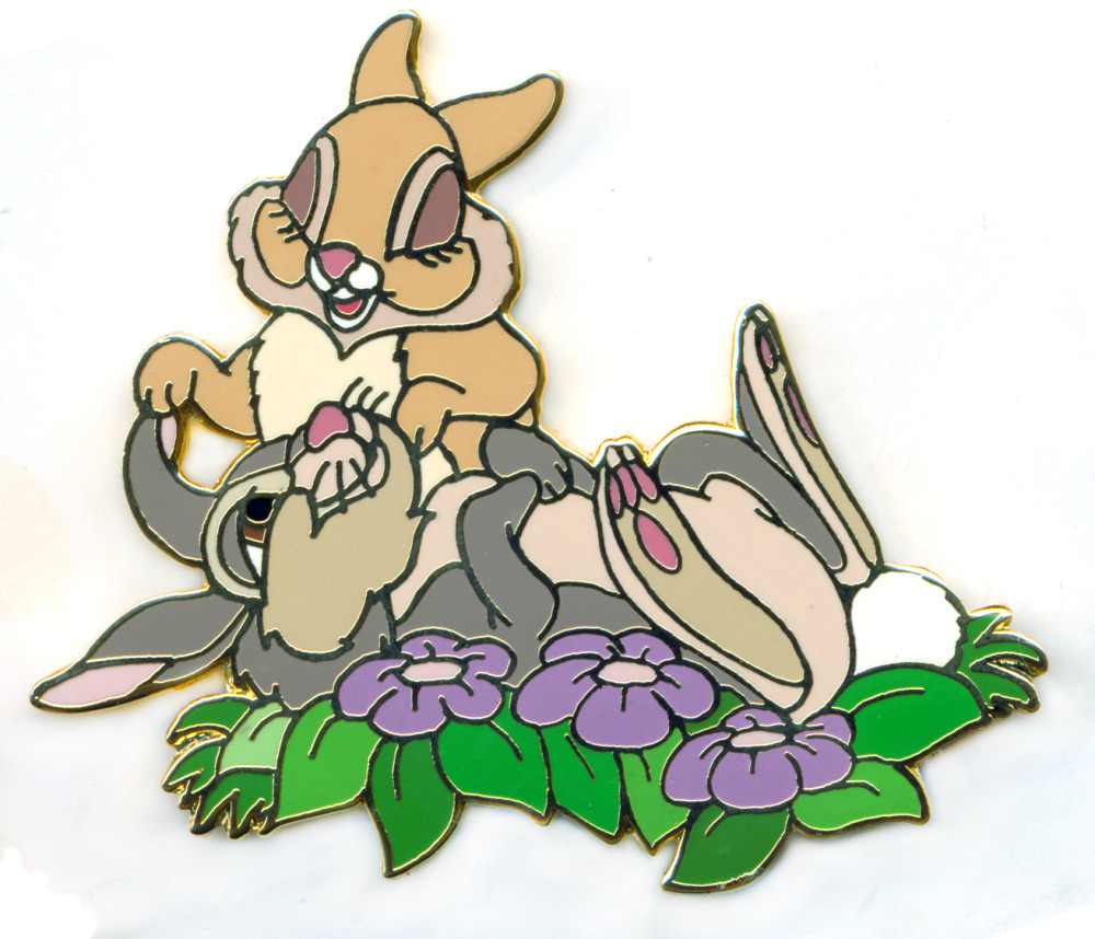 71561 - Thumper and Miss Bunny - Bambi - Disney Auctions Disney Pin