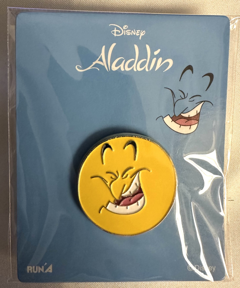 72030 - Genie - Yellow Moon - Japan - Run'A - Misc - Disney Licensed Disney Pin