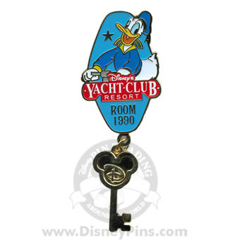 72032 - Yacht Club Resort Room 1990 - Donald Duck - Resorts Room Keys ...