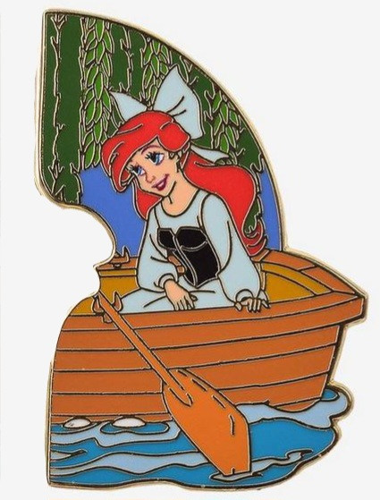 72532 - Ariel & Eric Boat Scene Pin Set - Ariel ONLY - Boxlunch ...