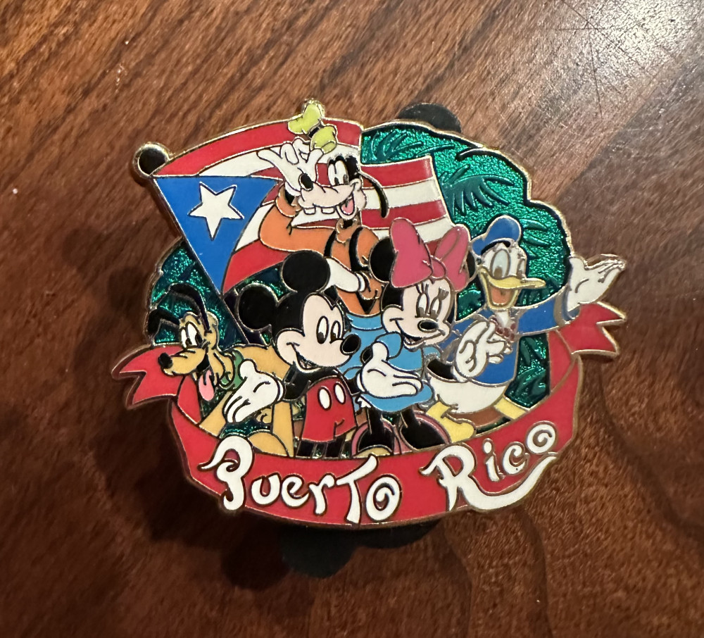 73067 - Mickey, Minnie, Donald, Goofy and Pluto Puerto Rico - Fab Five - Disney Store US Disney Pin
