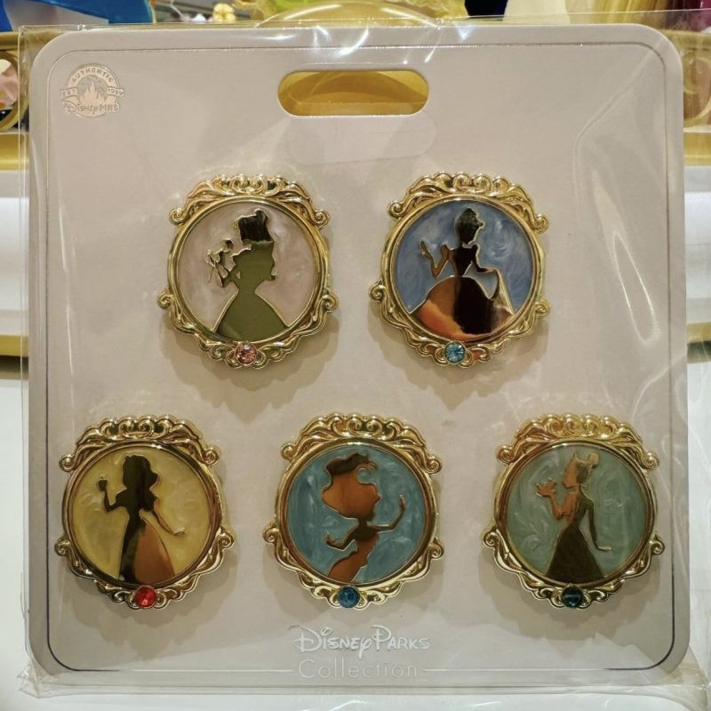 73281 - Full Set - Ornate Gold Frame Disney Princess Silhouettes ...