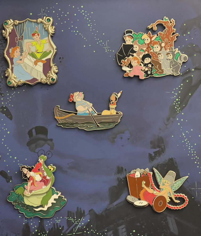 73558 - Peter Pan 60th Anniversary 5 Pc. Pin Set - Peter Pan 60th ...