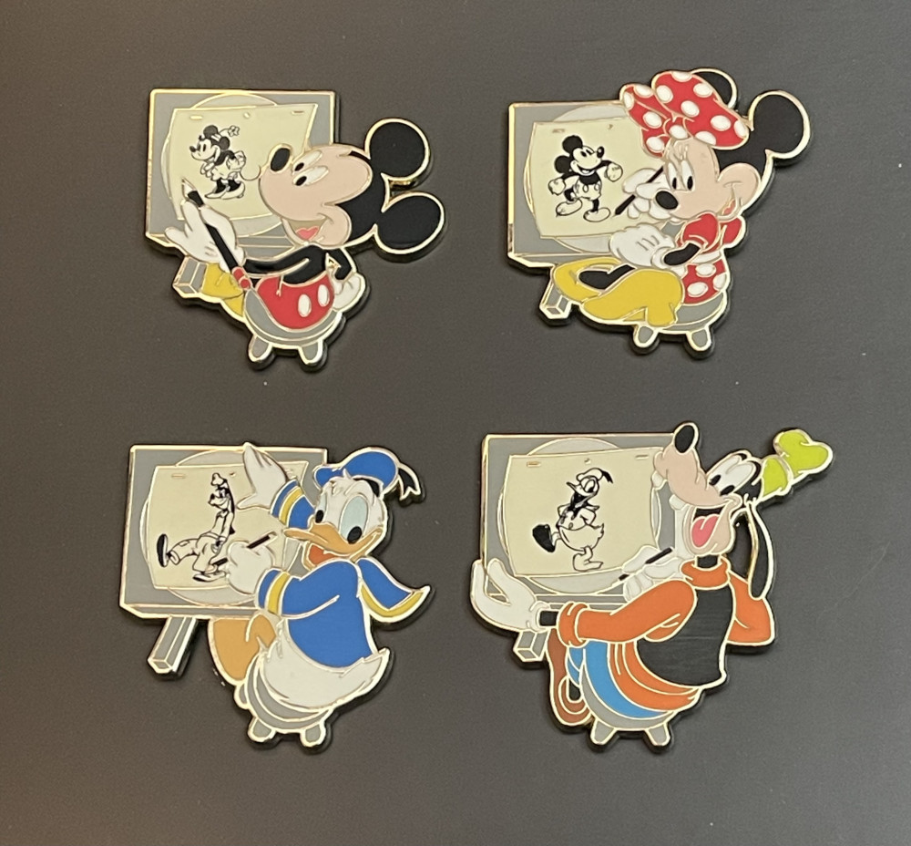 73561 - Fab 4 at Animator’s Desks - Fab Four Artist Pin Set - Disney ...