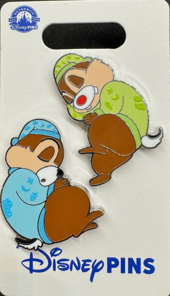 73791 - Chip & Dale 2 pin set - Sleeping Baby Characters