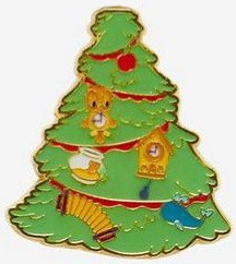 74244 - Pinocchio Pin Set - Tree ONLY - BoxLunch - Christmas Tree ...