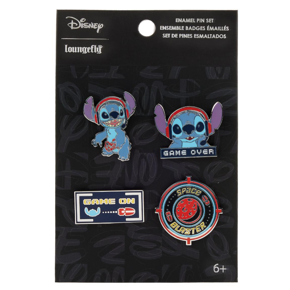 74296 - Gamer Stitch - Lilo & Stitch - Loungefly Disney Pin