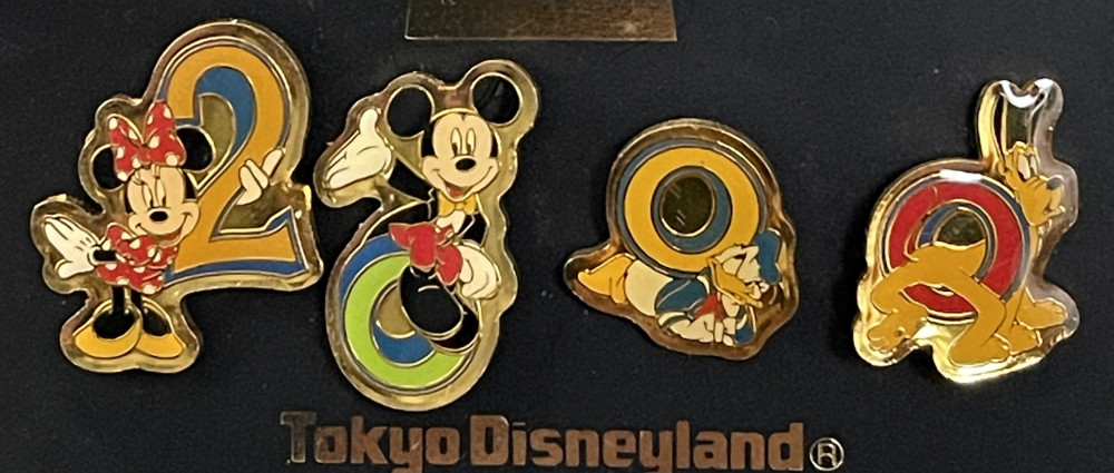 74443 - Characters with Numbers Set — Full Set - 2000 Dated Year Pins ...