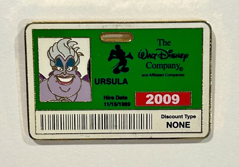 74502 - Ursula - Employee I.D. Badge - Disney Employee Center Disney Pin