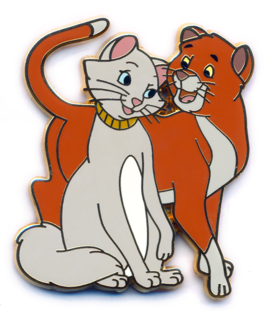 74523 - Duchess and Thomas O'Malley - The Aristocats 4 Pin Booster Set
